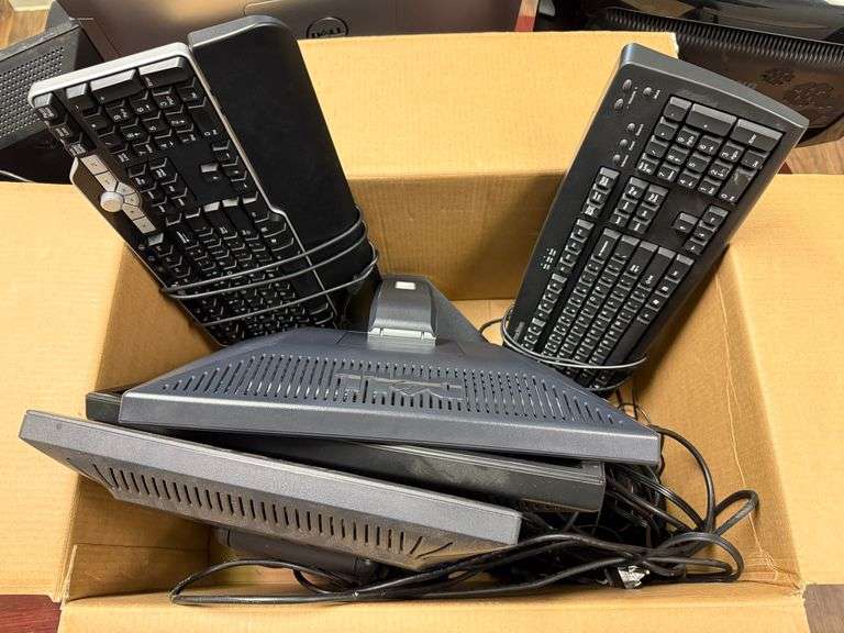 Box of Monitors and Computer Accessories - JJ Merchant