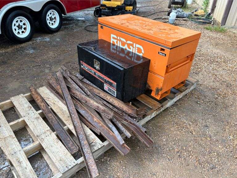 (2) Job Boxes & Steel Beams - JJ Merchant LLC