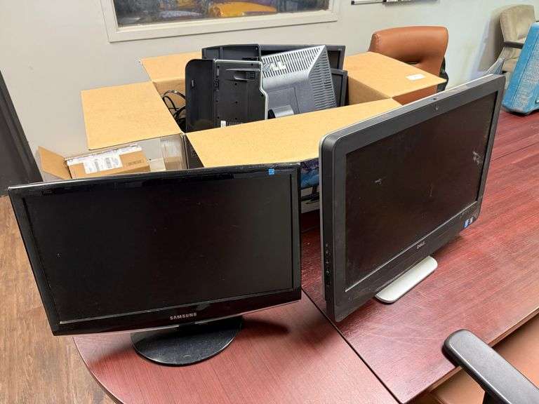 Box of Monitors and Computer Accessories - JJ Merchant