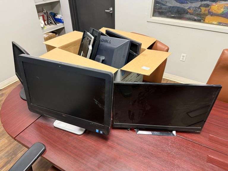 Box of Monitors and Computer Accessories - JJ Merchant