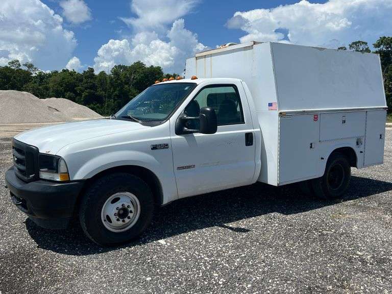 2004 Ford F350 Single Cab Utility Body Diesel Dually Pickup (90,494 ...