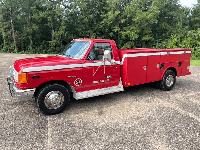 1991 Ford F350 2 Door Regular Cab Diesel Dually Utility Body Truck ...