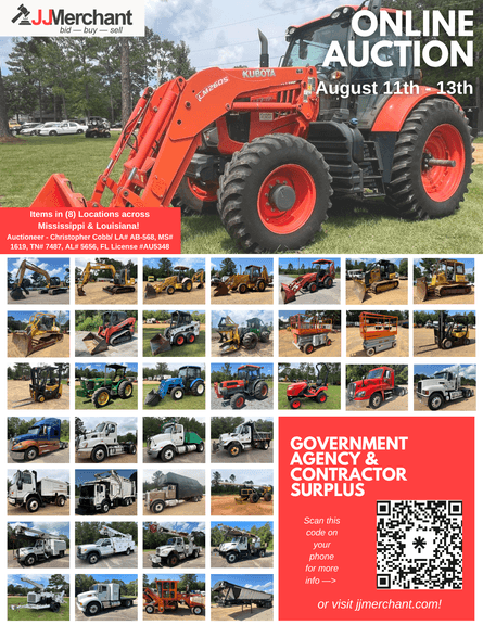 August 2025 Government / Contractor Surplus Auction - JJ Merchant LLC