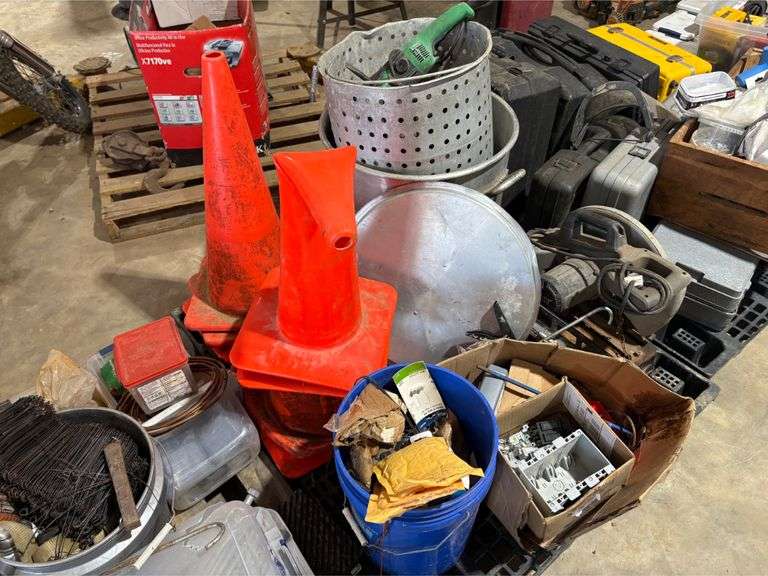 Pallet of Misc. Shop Equipment and Hardware - JJ Merchant LLC