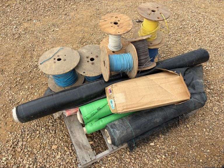 Pallet of Electrical Wire & Mesh Rolls - JJ Merchant LLC