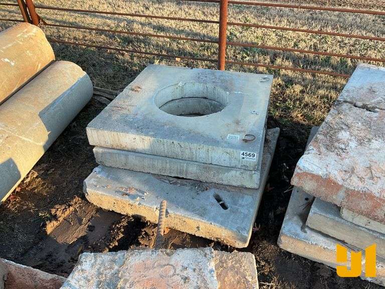QTY OF (3) CONCRETE ANTI-SEEP COLLARS - Jeff Martin Auctioneers, Inc.