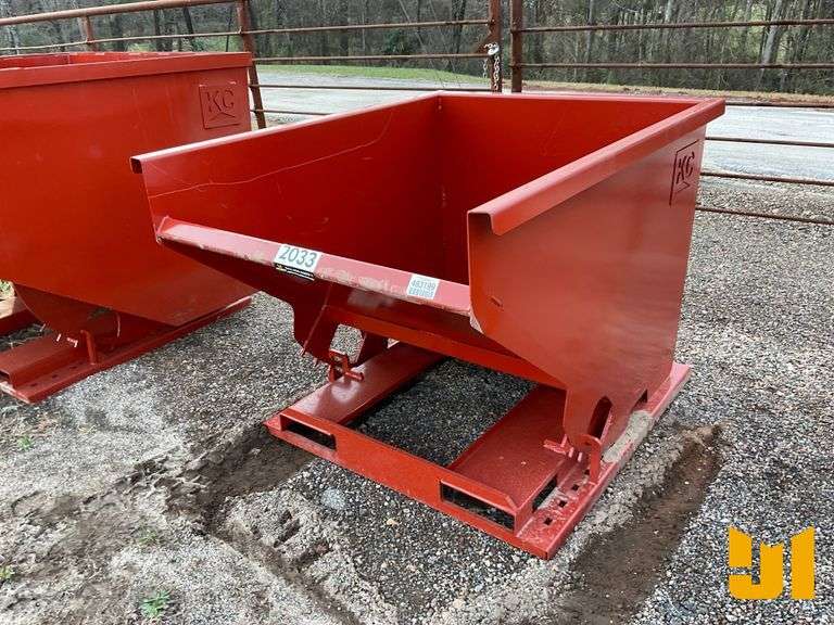 UNUSED KIT CONTAINER STANDARD DUTY 2 CY CAPACITY DUMPING HOPPER - Jeff ...