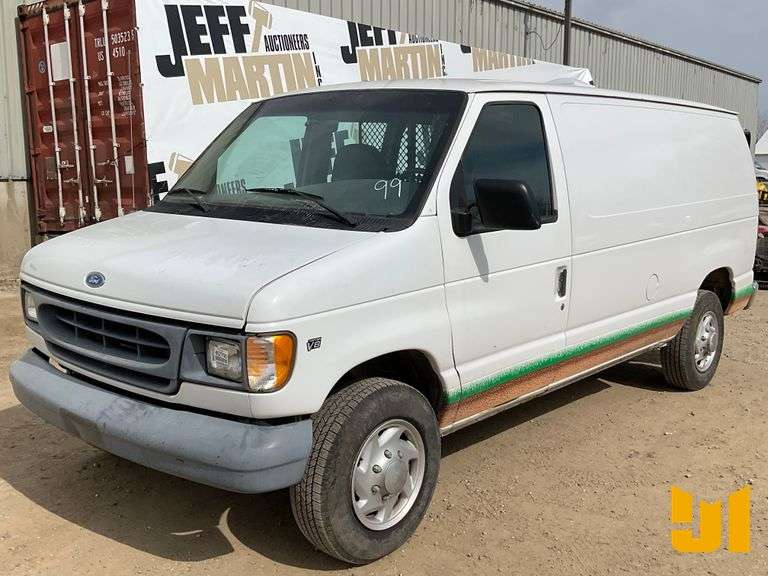 1999 FORD E-250 VIN: 1FTNE24L5XHC16896 2WD CARGO VAN - Jeff Martin Auctioneers, Inc.