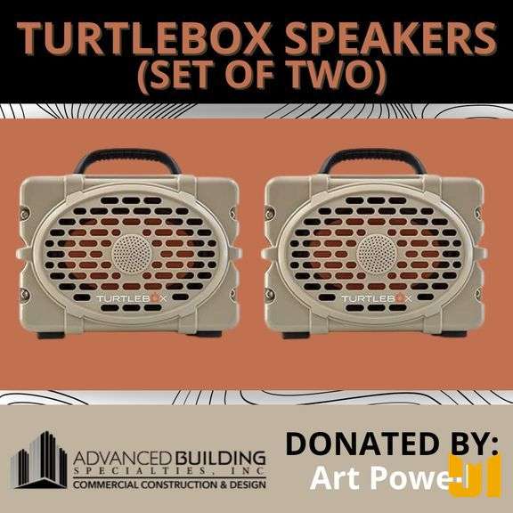 TURTLE BOX SPEAKERS [2], DONATED BY: ART POWELL - Jeff Martin ...