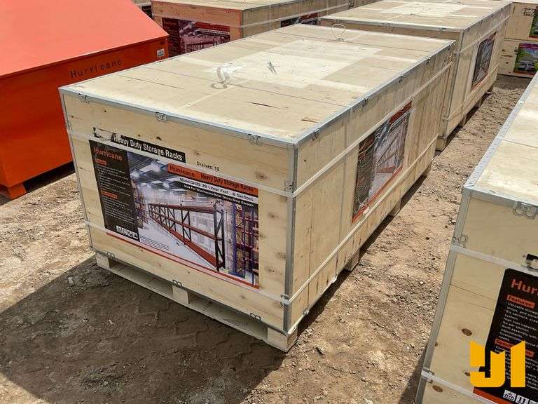 UNUSED HURRICANE QH39 STORAGE RACKS, 39 LINEAR FT., 6 SECTIONS, EACH ...