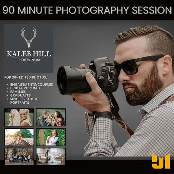 UP TO 90 MINUTE PHOTO SESSION, DONATED BY: KALEB HILL PHOTOGRAPHY ...