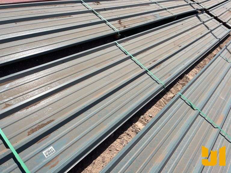 20PCS @20 FT BLUE GRAY 26 GAUGE PBR PANELS - Jeff Martin Auctioneers, Inc.