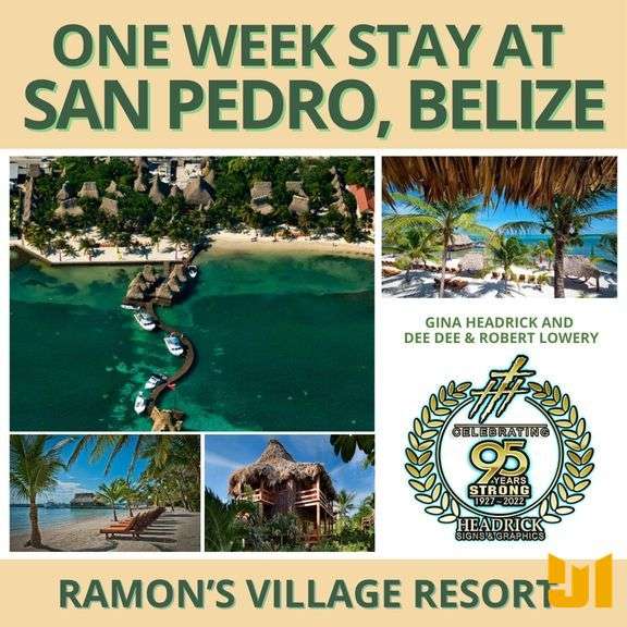BELIZE TRIP [7 DAY/6 NIGHTS], DONATED BY GINA HEADRICK AND DEE DEE & ROBERT LOWERY - Jeff Martin ...