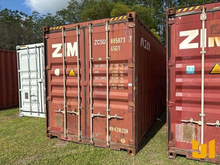2007 ZIM 40' HIGH CUBE CONTAINER SN: ZCSU8858737 - Jeff Martin ...