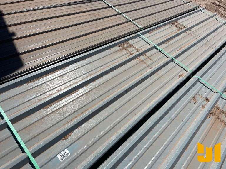 25PCS @16 FT BLUE GRAY 26 GAUGE PBR PANELS - Jeff Martin Auctioneers, Inc.
