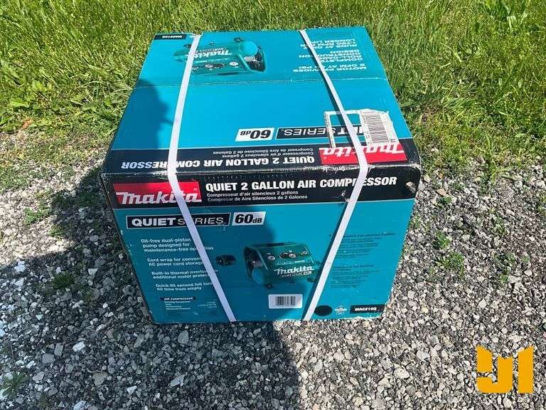 UNUSED MAKITA QUIET 2 GALLON AIR COMPRESSOR PORTABLE AIR COMPRESSOR ...