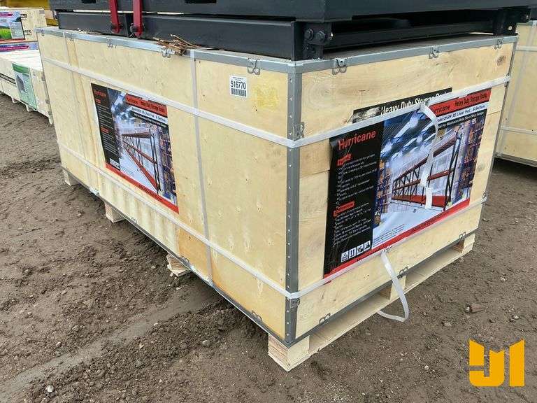 UNUSED HURRICANE QH39 STORAGE RACKS, 39 LINEAR FT., 6 SECTIONS, EACH ...