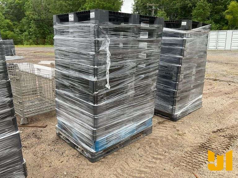 QTY OF 48”X40”X6” PLASTIC PALLETS - Jeff Martin Auctioneers, Inc.