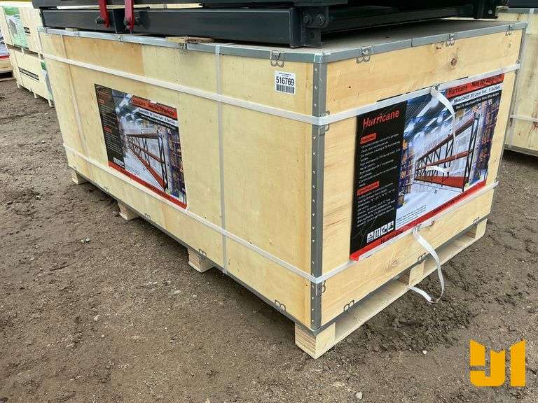 UNUSED HURRICANE QH39 STORAGE RACKS, 39 LINEAR FT., 6 SECTIONS, EACH ...