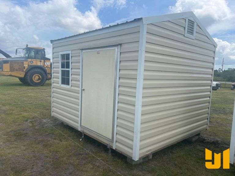 ROBIN BUILDINGS 10’X12’ METAL SHED OFFICE - Jeff Martin Auctioneers, Inc.