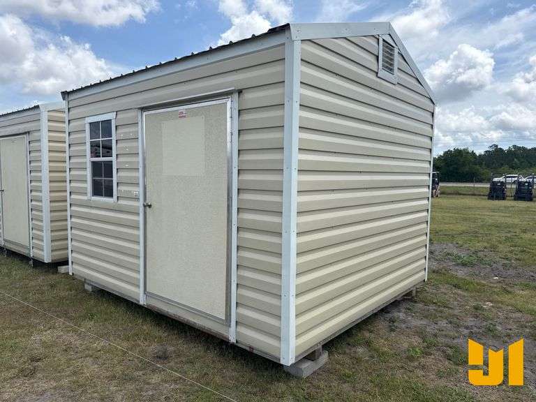 ROBIN BUILDINGS 10’X12’ METAL SHED OFFICE - Jeff Martin Auctioneers, Inc.