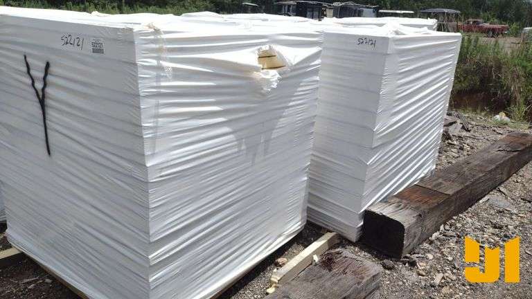 QTY (3) STACKS OF VARIOUS SIZES OF PLATFORM INSULATION - Jeff Martin ...