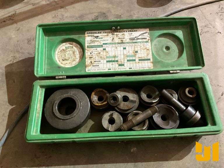 GREENLEE 7804 HYDRAULIC PUNCH SET - Jeff Martin Auctioneers, Inc.