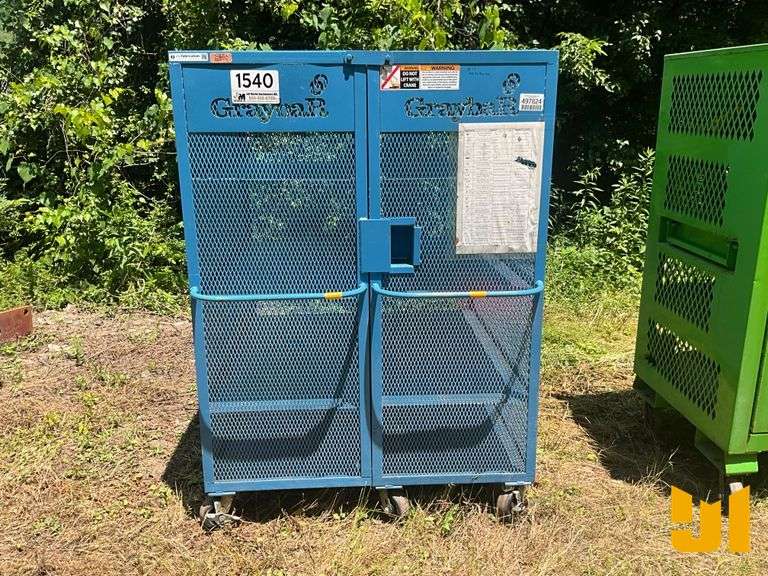 48”W X 48”L X 66.5”H GRAYBAR CLAMSHELL CART - Jeff Martin Auctioneers, Inc.