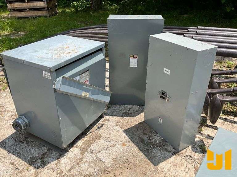 SQUARE D TRANSFORMER, 112.5 KVA, HV:480, LV:208/120, (2) SAFETY ...
