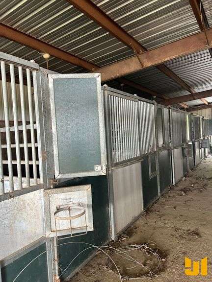 QTY OF (12) 12X12 HORSE STALLS WITH SLIDING GATES. - Jeff Martin ...