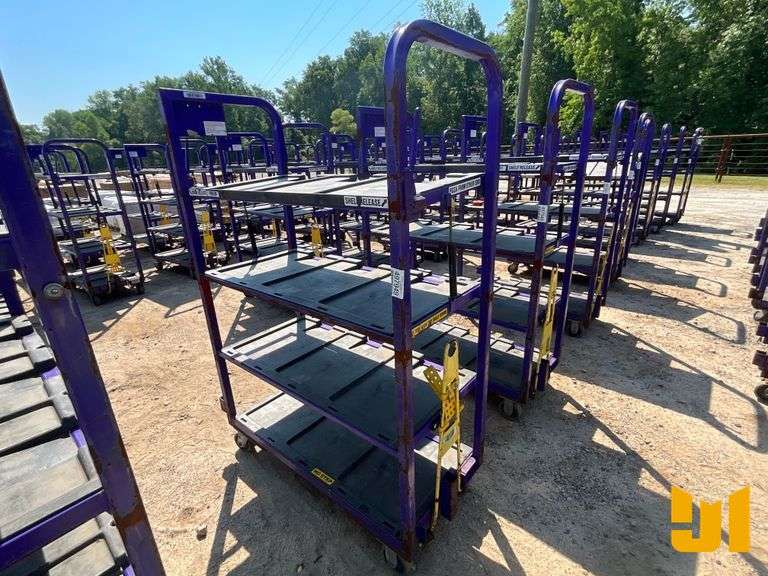 69”X47” TOWABLE 4 SHELF STORAGE RACK - Jeff Martin Auctioneers, Inc.