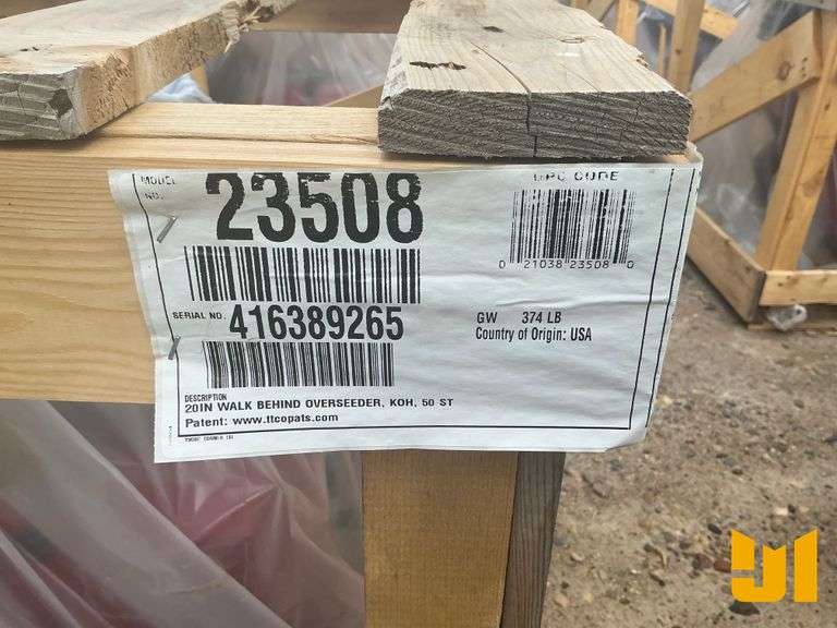 UNUSED TORO 23508 HYDRAULIC SLIT SEEDER SN: 416389265 - Jeff Martin ...