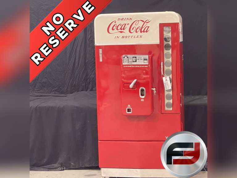 COCA-COLA VENDING MACHINE, MODEL H110F, SERIAL 61223975, NO RESERVE ...