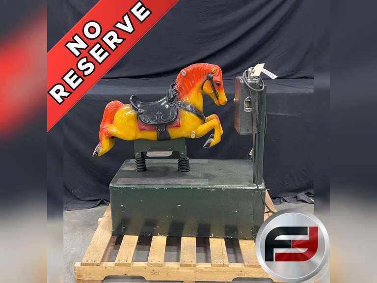 COIN OPERATED HORSE RIDE, 18X36X41, NO RESERVE - Freije & Freije ...