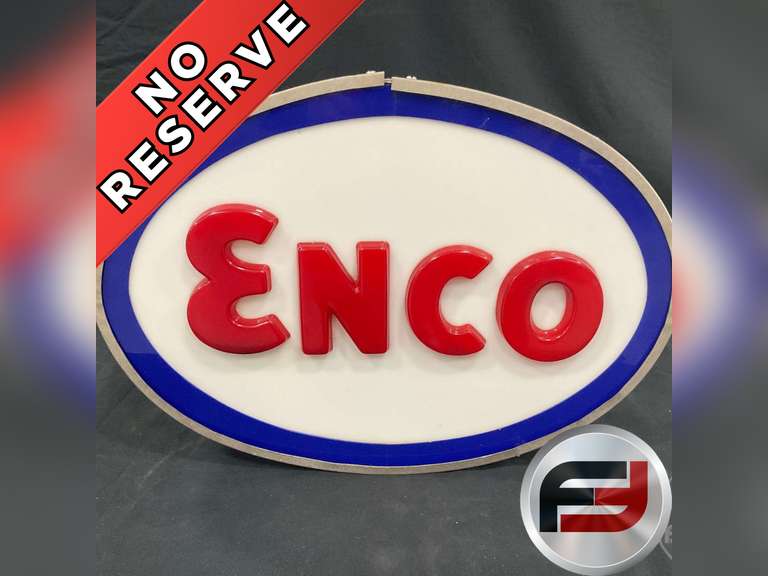 ENCO SIGN 13.5X19 INCH, NO PLUG HARD WIRED, CONDITION UNKNOWN, - Freije ...
