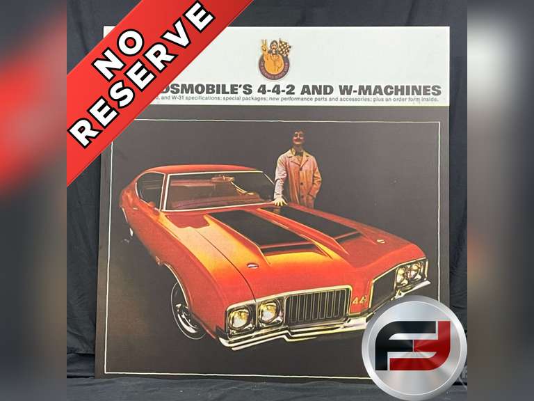 DR.OLDSMOBILE’S 4-4-2 AND W-MACHINES SIGN 47X46 PRINTED ON ACM SUITABLE ...