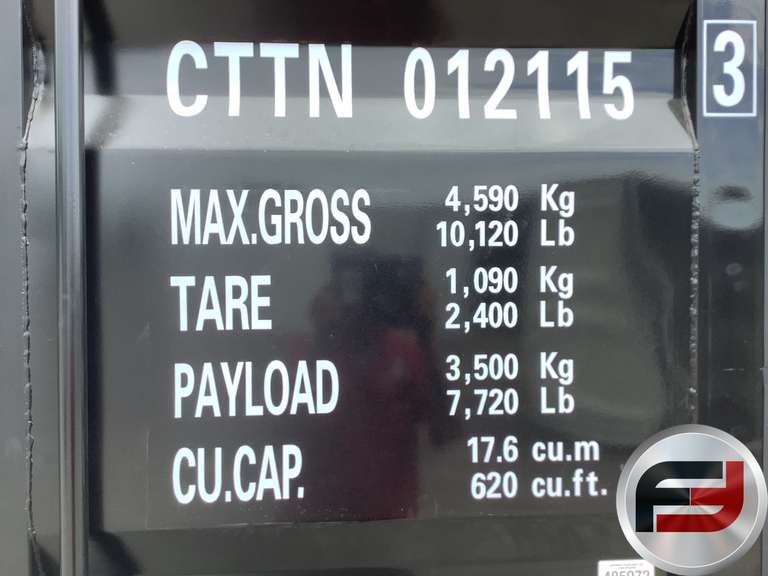 2025 CTTN 12' CONTAINER SN: 012115 - Freije & Freije Auctioneers