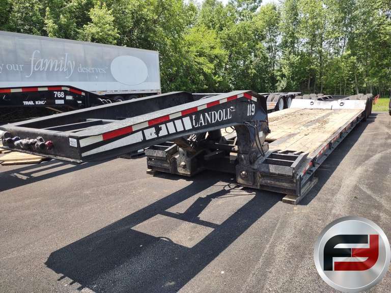 1996 LANDOLL CORPORATION 327C HYDRAULIC RGN LOWBOY TRAILER VIN ...
