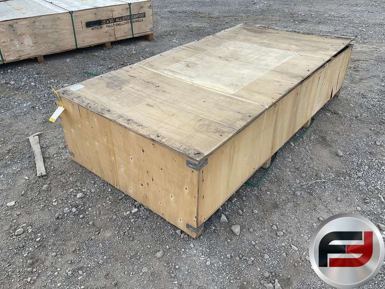 12’ X 20’ GALVANIZED METAL LIVESTOCK SHED, SLIDING SKID MOUNT - Freije ...