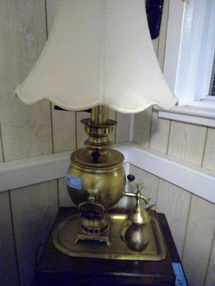 Antique Samovar Lamp - Land of Goshen Auction House