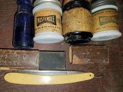 Vintage Cell Phone, Razor, Straight Edge Razor, Medicine Bottles and ...