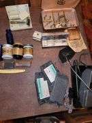 Vintage Cell Phone, Razor, Straight Edge Razor, Medicine Bottles and ...