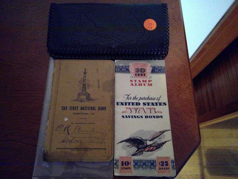 U.S. WAR SAVINGS BONDS, OLD LEATHER WALLET AND MORE - Land of Goshen ...