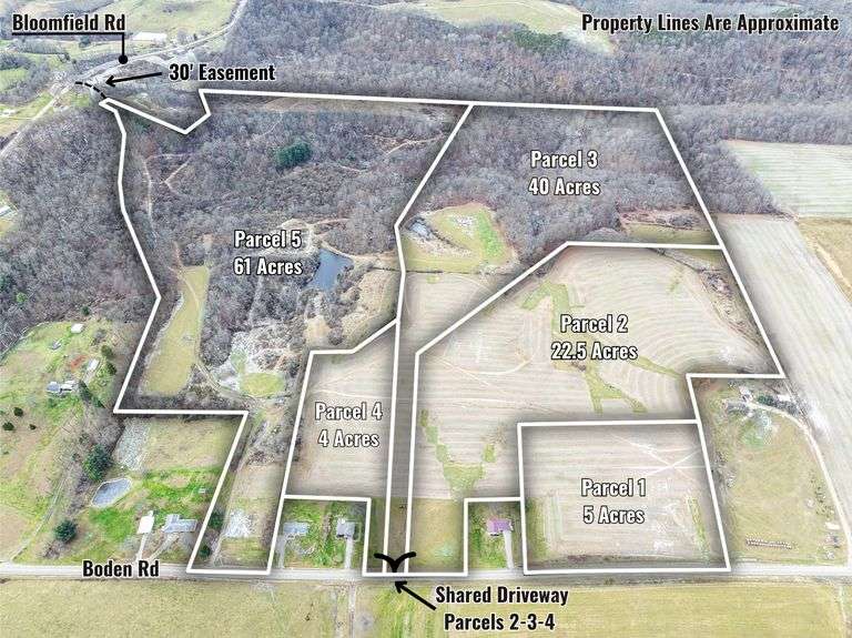 Boden Rd. Guernsey County. 133 Acres Land & Mineral Rights UNDER ...