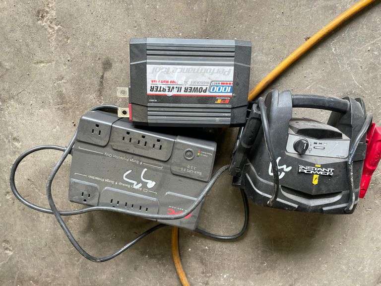 Jump box, inverter, surge protector - untested - Peak Auto Auctions