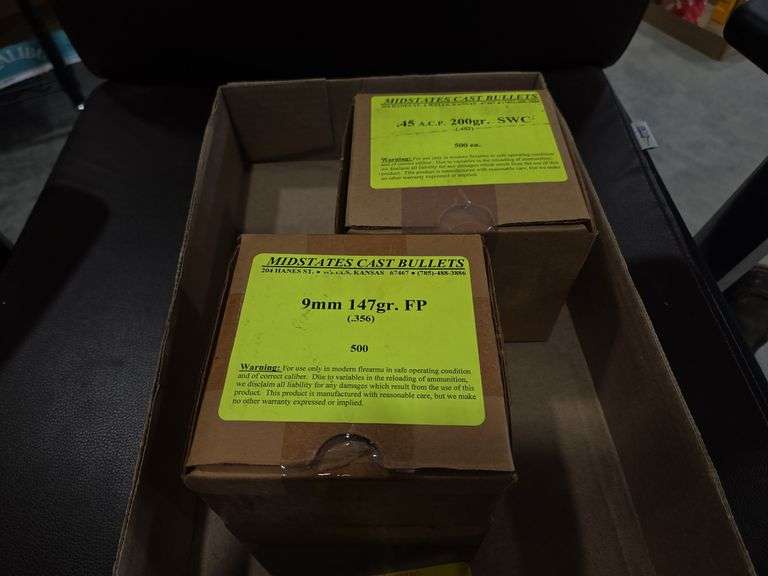 9mm and .45 ACP Lead Cast Bullets - Ruhter Auction & Realty, Inc.