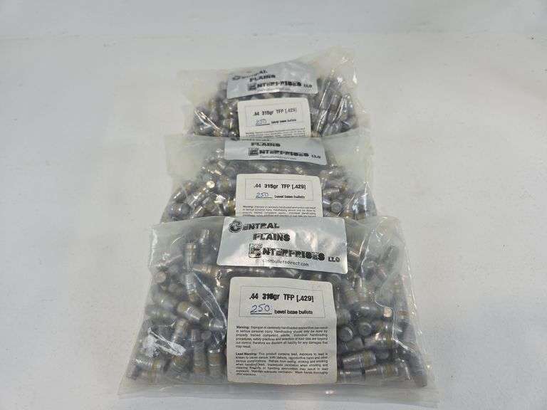 .44 Cast Lead Bullets - Ruhter Auction & Realty, Inc.