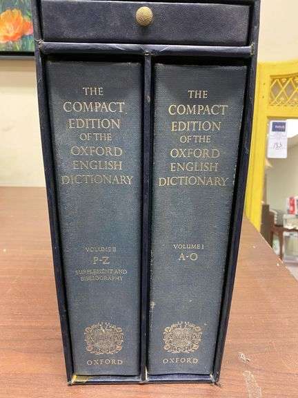 Oxford English Dictionary: Compact Edition Box Set - BidSells