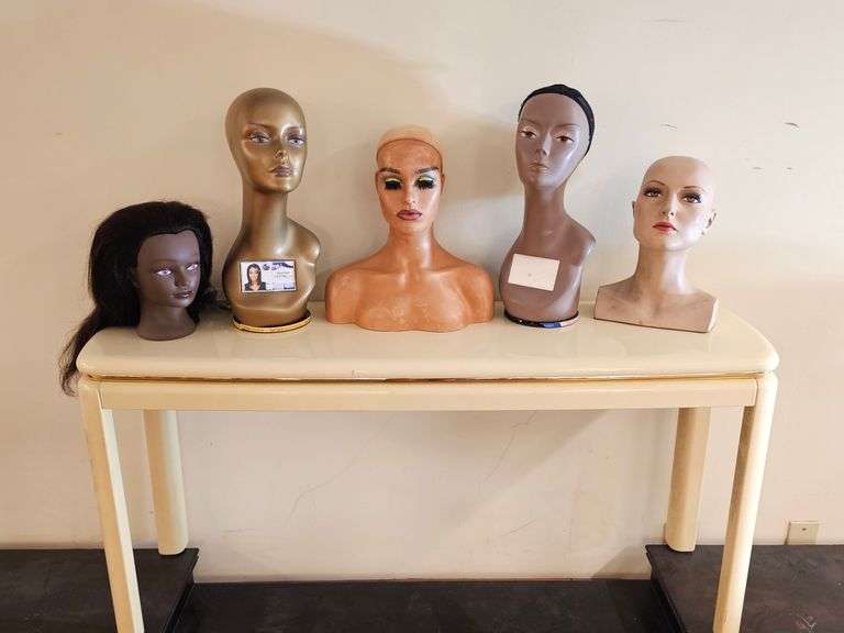 Assorted Female Mannequin Wig Heads/Busts- table not included - BidSells
