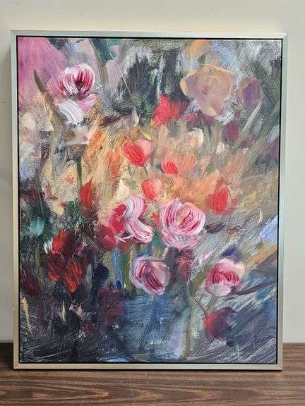 Illuminated Blooms 1 Giclee on canvas - BidSells